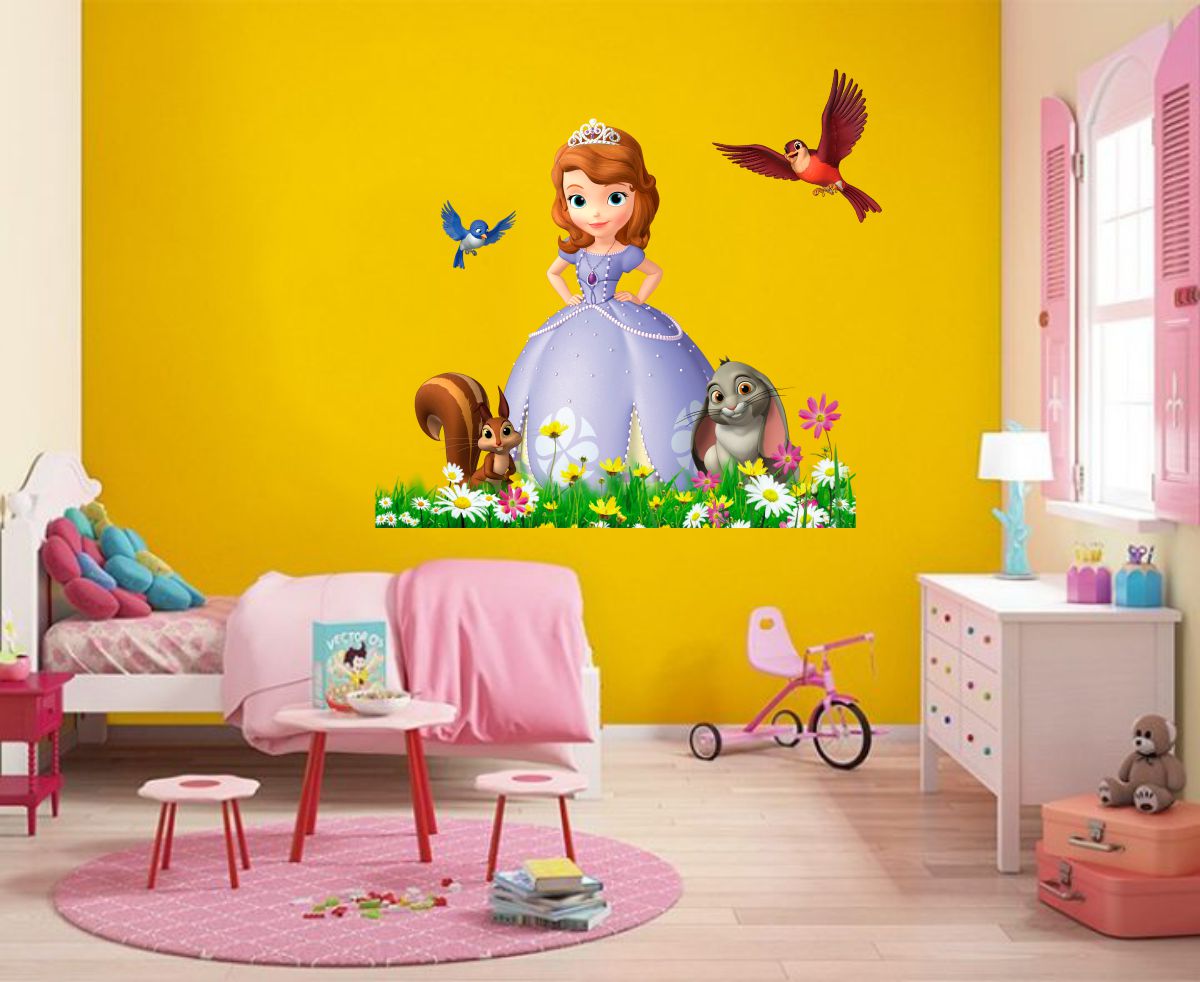3d creative kids pari wall sticker - India Print